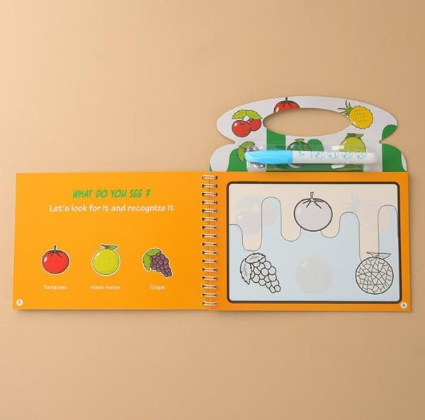 Quick Dry Water Coloring Book Doodle with Magic Pen – The Genius Decider